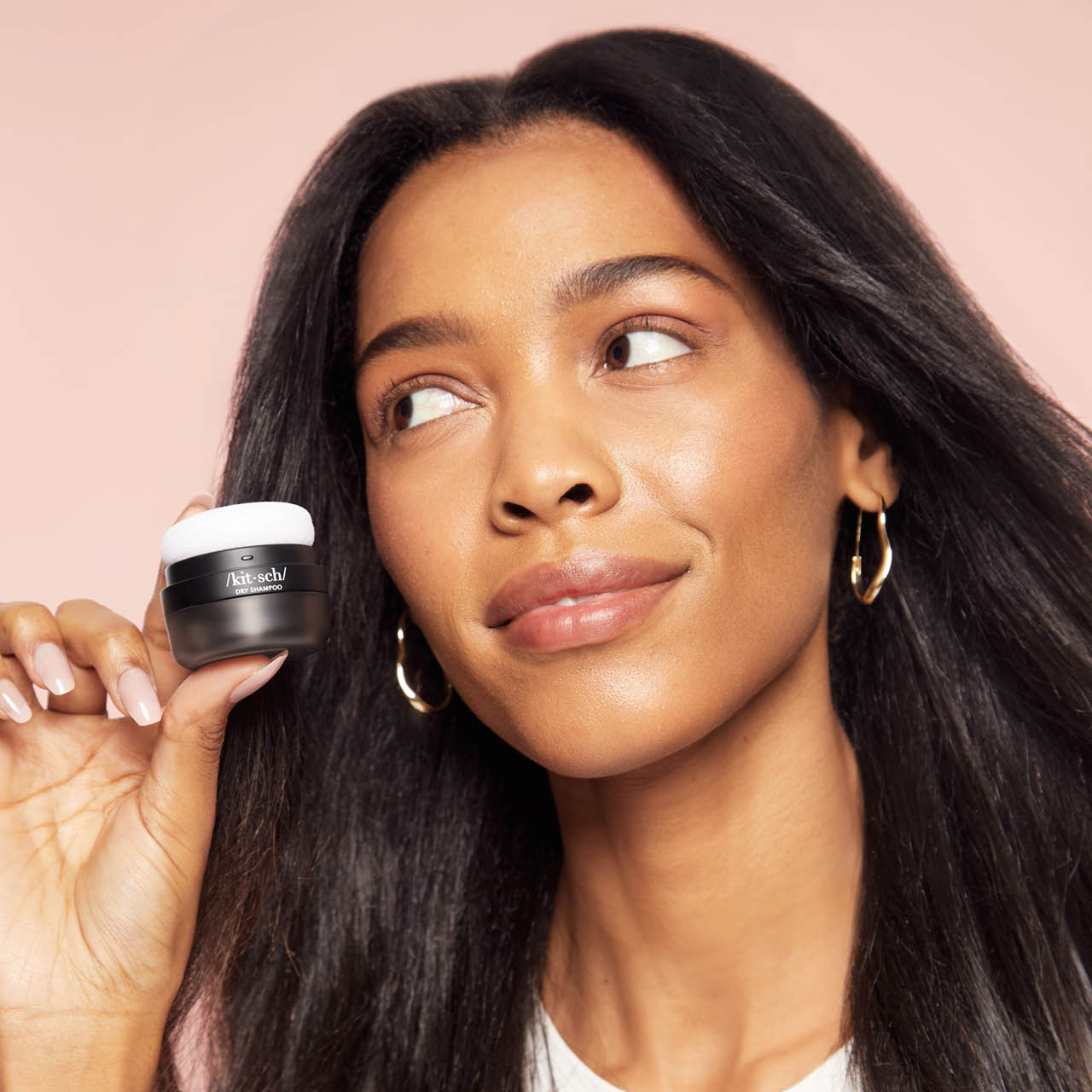 Volumizing Rice Protein Dry Shampoo Puff - Dark – KITSCH